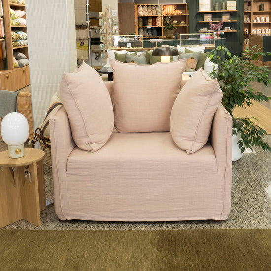 Ted Love Seat | Linen – Clover Design Store